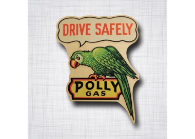 Sticker Polly Gas, Drive Safely