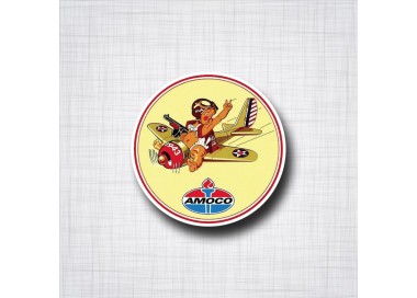 Sticker Amoco aviation
