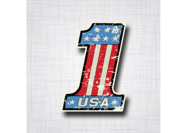 Sticker Numéro 1 USA