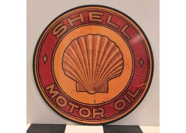 Plaque publicitaire SHELL MOTOR OIL