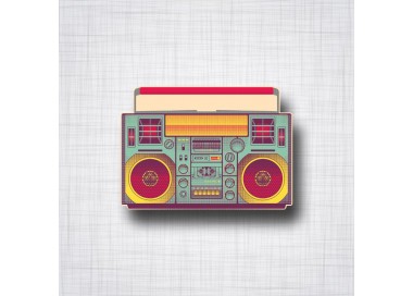 Sticker Ghetto Blaster Radio-cassette