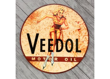 Plaque publicitaire Veedol vintage.