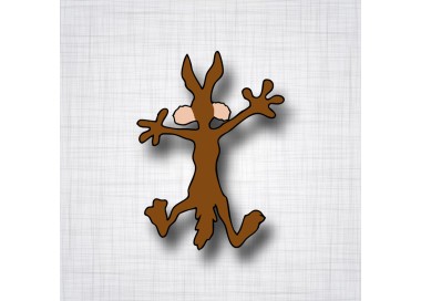 Sticker Coyote Crash.