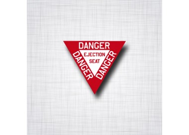 Sticker Danger Ejection Seat